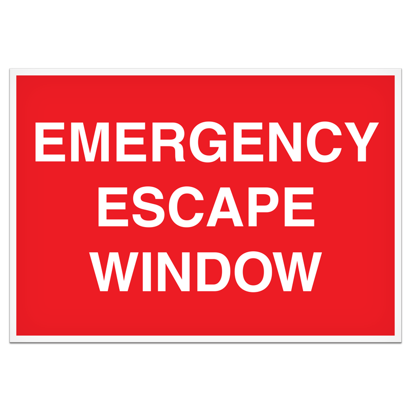 SB7039V EMERGENCY ESCAPE WINDOW PrimeGuard® Adhesive VynMark™ Safety D